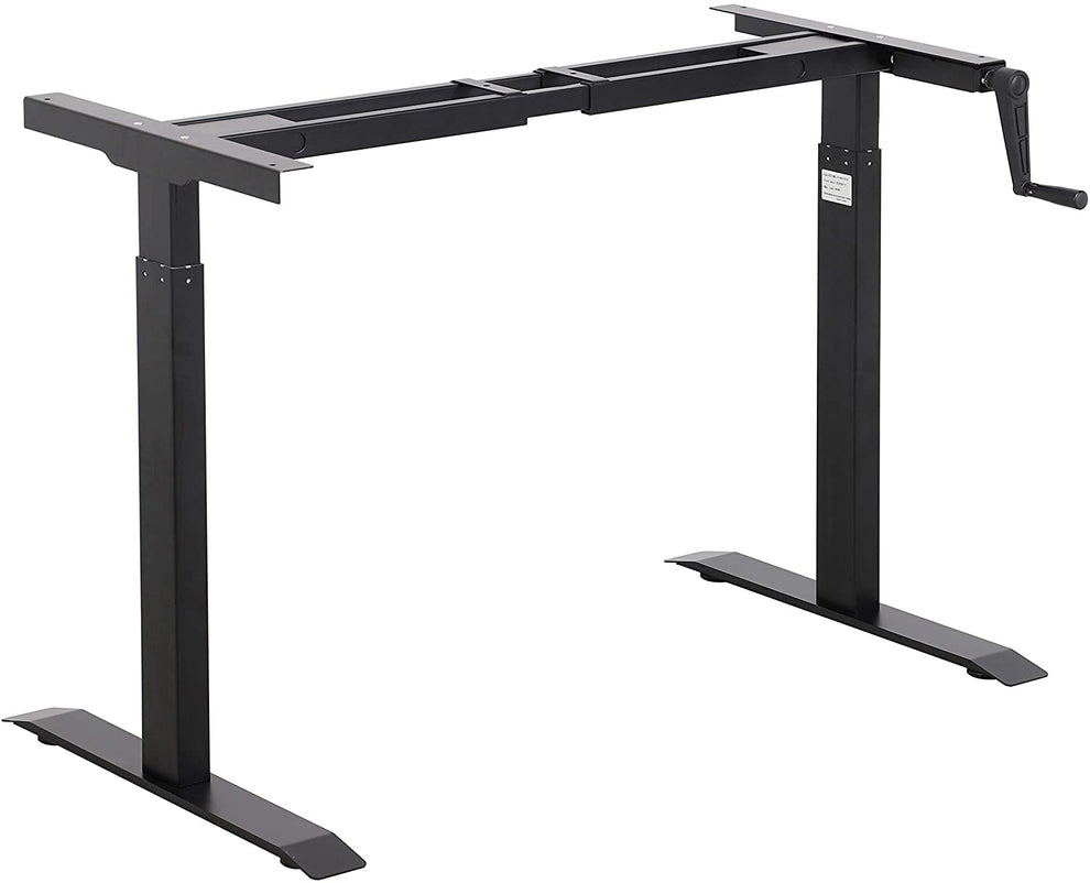 UNICOO – Premium Quality Crank Stand Up Desk Frame with Double Beam He