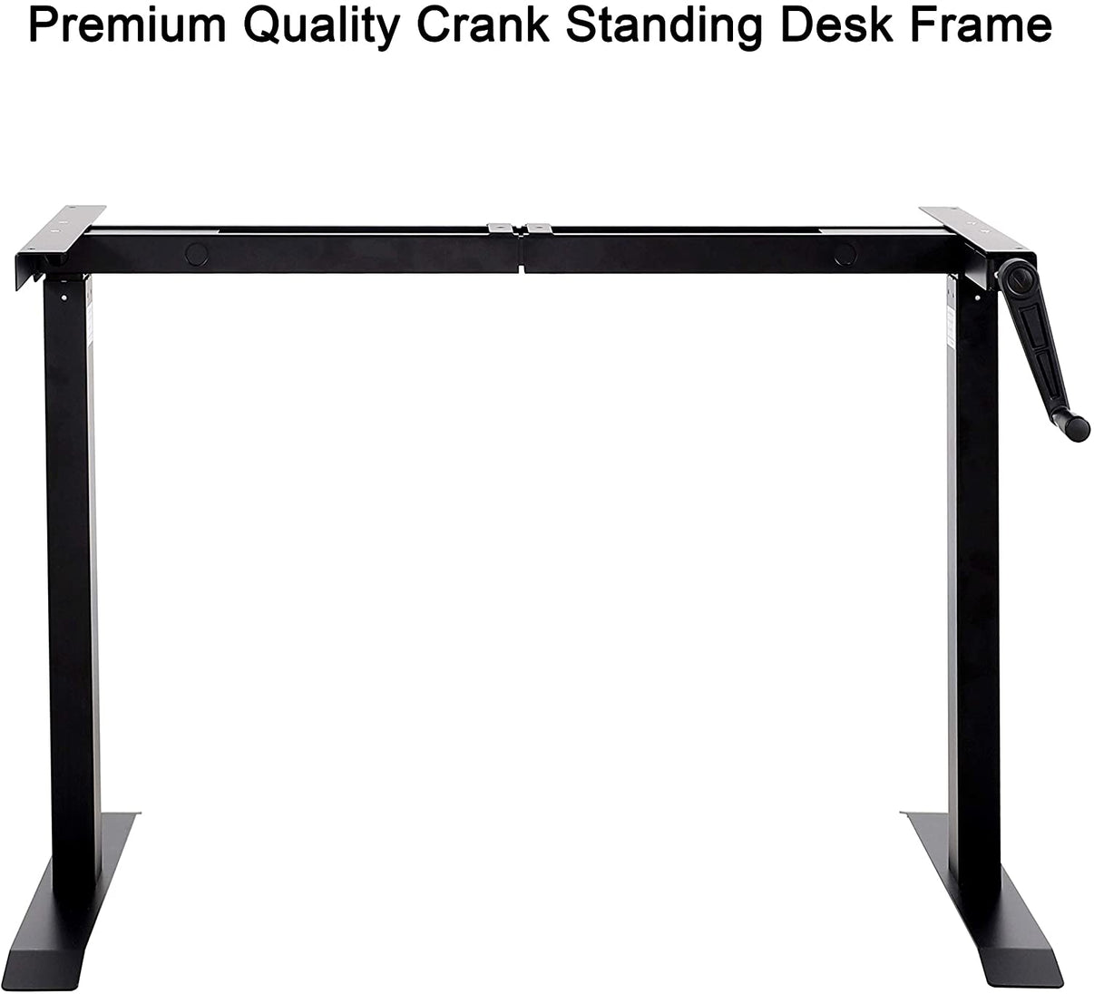 UNICOO – Premium Quality Crank Stand Up Desk Frame with Double Beam He