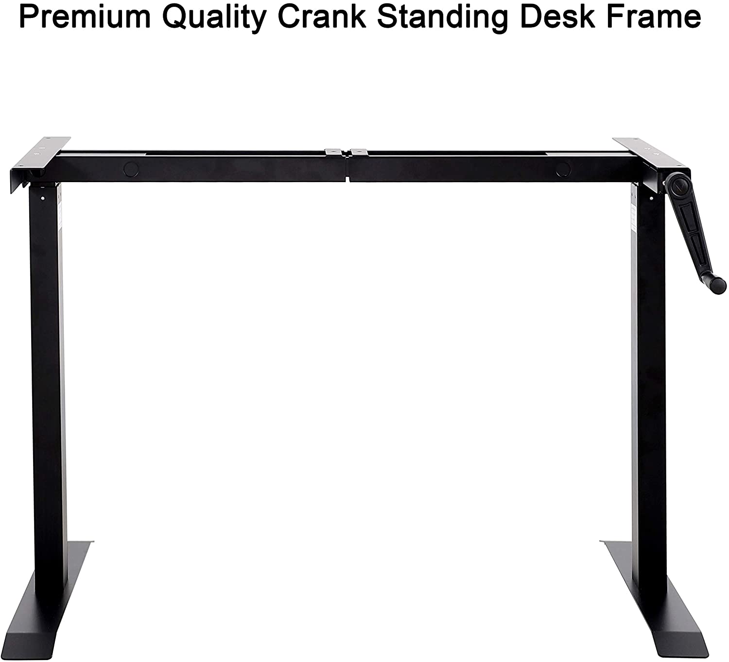 UNICOO – Premium Quality Crank Stand Up Desk Frame with Double Beam He